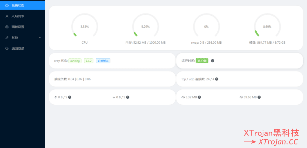 在VPS上使用X-ui搭建节点的详细图文教程 - XTrojan黑科技