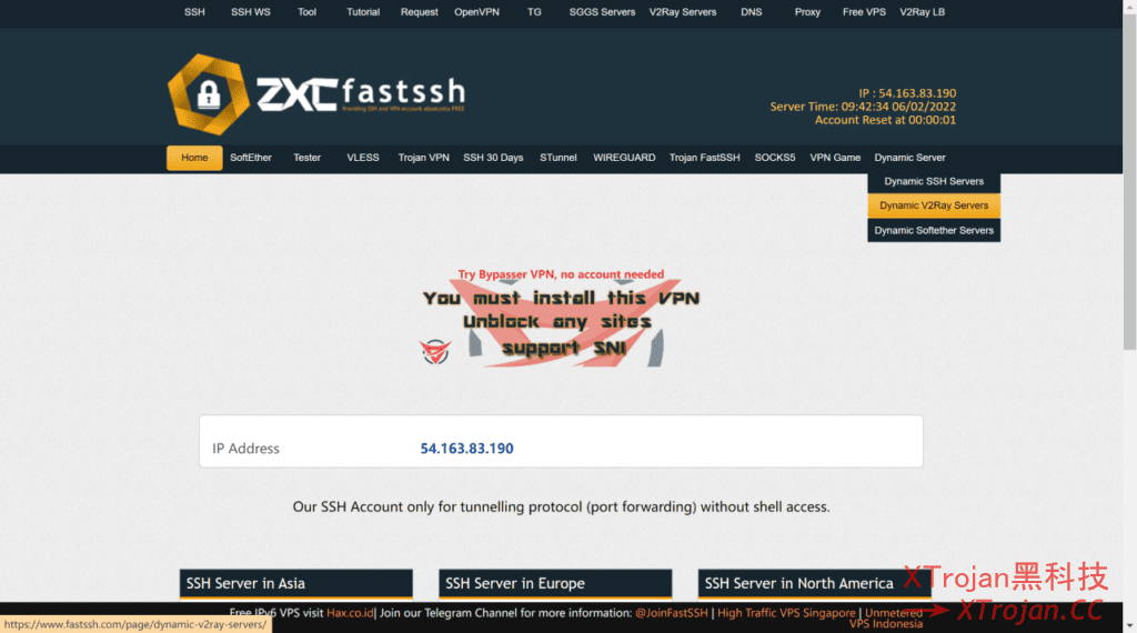 V2Ray节点 归档 - XTrojan黑科技